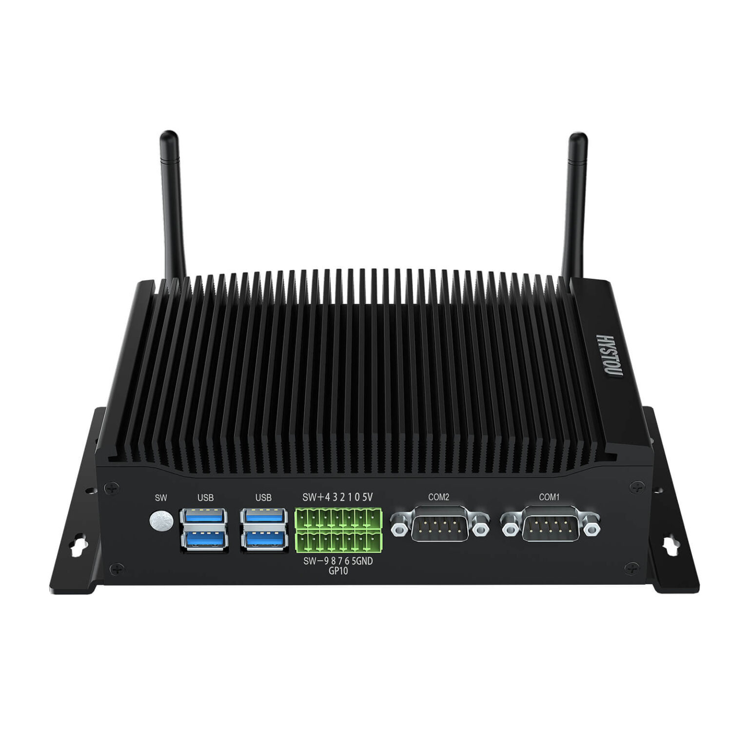 HYSTOU H6 Fanless Industrial Mini PC – Intel i7, Dual LAN
