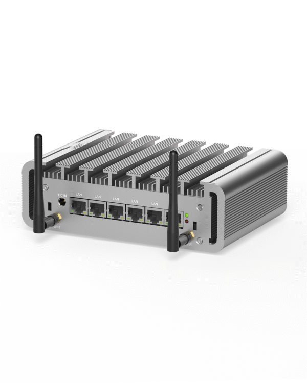 HYSTOU N100 Fanless Firewall Mini PC | 6×2.5G Ethernet Ports